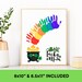 St. Patrick's Day Rainbow Handprint Craft, Pot of Gold Toddler Craft ...