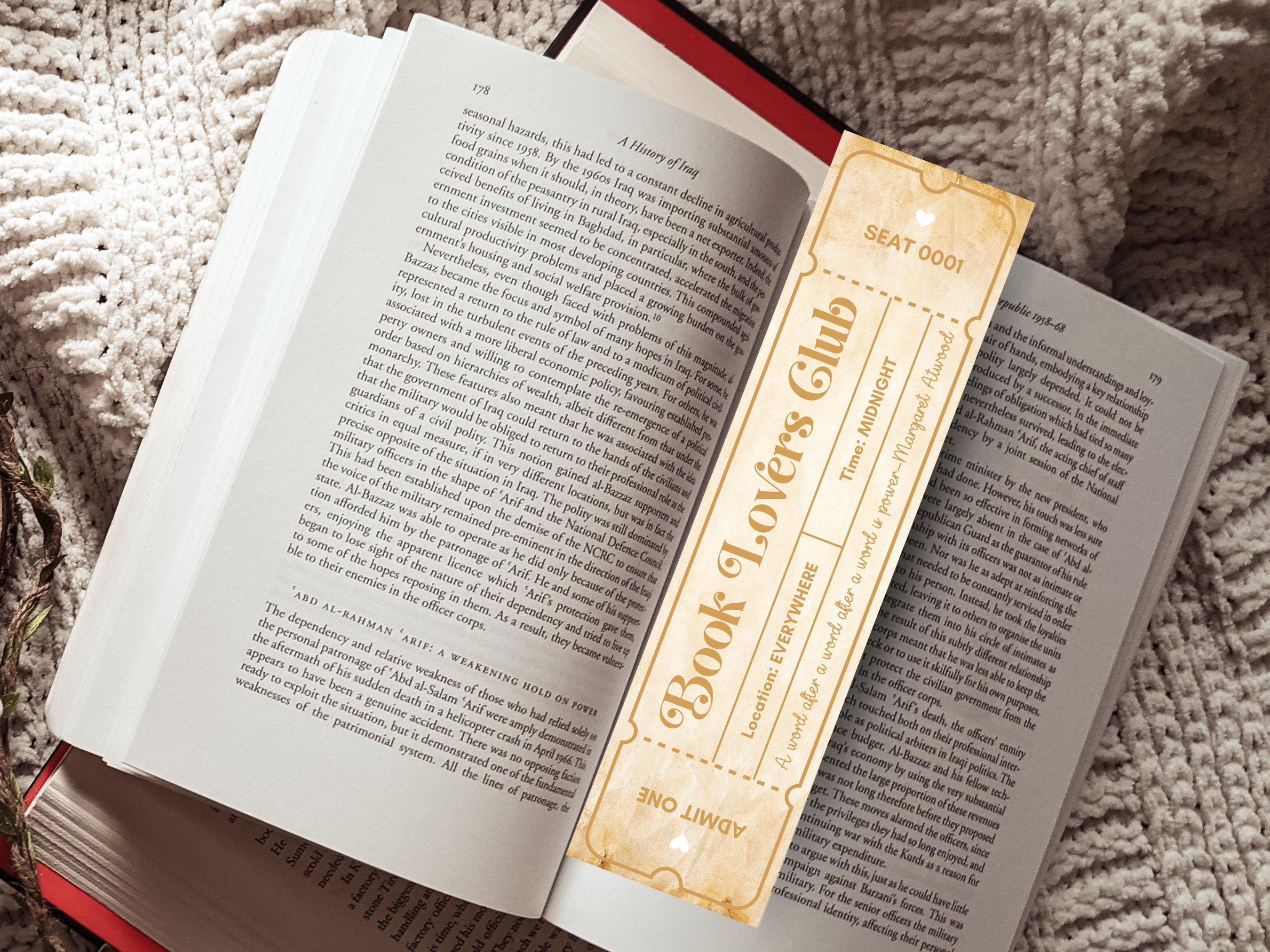 Book Lovers Club Bookmark Gift for Book Lover Book Club - Etsy Canada