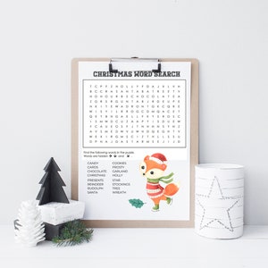 Winter Word Search / Printable Word Search / Christmas Word Search ...