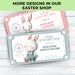 Editable Printable Easter Bunny Bucks, Easter Bunny Dollar Bill ...