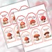 Printable Mushroom Valentine Tags, Kids Valentines, Mushroom Tags for ...