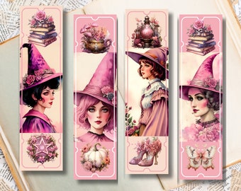 Bad Witch Book Club Bookmark, Printable Witch Ticket Bookmarks, Witch ...