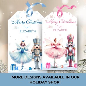 The Nutcracker Ballet, Clara Nutcracker Favor Tags, Editable Nutcracker ...