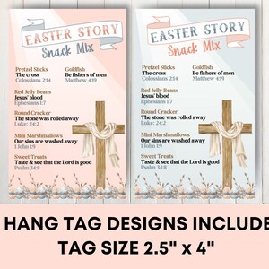 EDITABLE Easter Story Snack Mix Printable Tag Easter Bag Topper, Easter ...