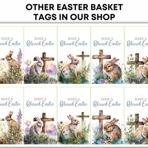Religious Easter Story Snack Mix Printable Gift Tags, Easter Basket ...