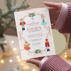 Editable Nutcracker Birthday Invitation, Nutcracker Ballet Christmas ...