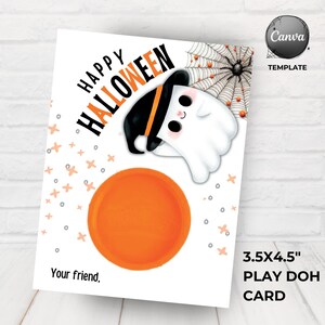 Editable Halloween Play Doh Card Template, Printable Doh Best Halloween ...