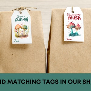 Mushroom Valentine / Printable PDF / Valentines Day Cards / Mushroom ...