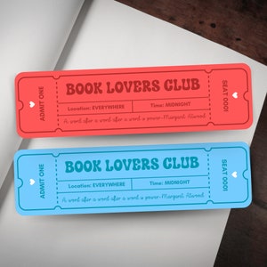Book Lovers Club Bookmark, Gift for Book Lover, Book Club, Feminist ...