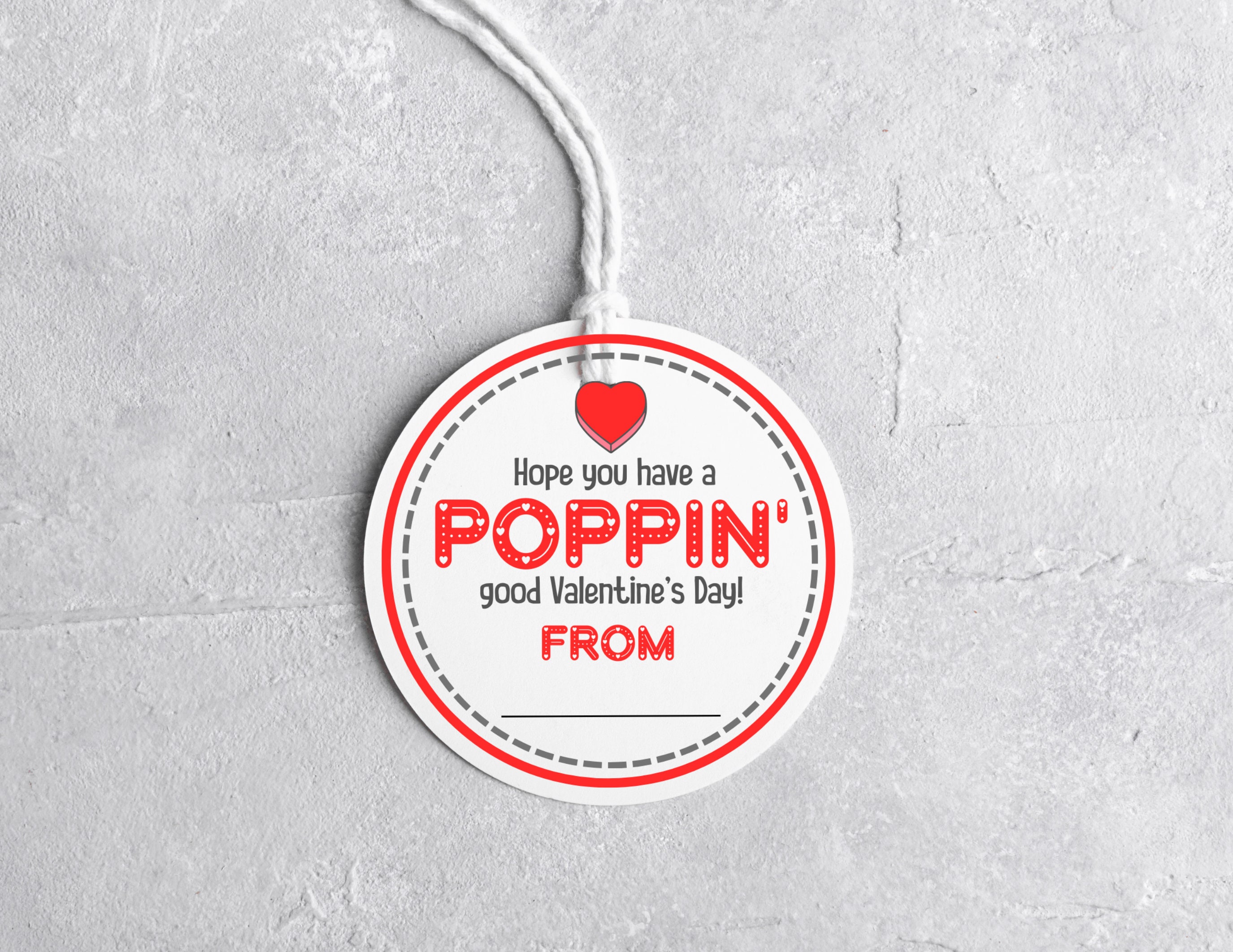 Pop It Valentine Printable / Printable Poppin Good Valentines Day Tags ...