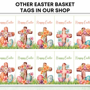 Religious Easter Story Snack Mix Printable Gift Tags, Easter Basket ...