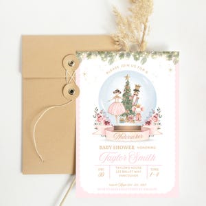 Nutcracker Baby Shower Invitation, Nutcracker Invitation, Winter Baby ...