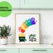 St. Patrick's Day Rainbow Handprint Craft, Pot of Gold Toddler Craft ...