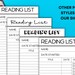 Printable Library Card / Reading Tracker / Reading List Bookmark ...