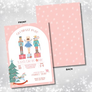 Editable Nutcracker Birthday Invitation, Nutcracker Ballet Christmas ...