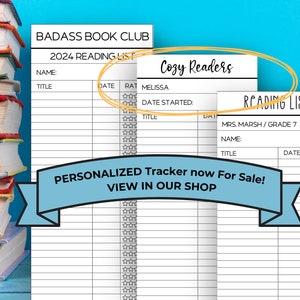 Printable Library Card / Reading Tracker / Reading List Bookmark ...
