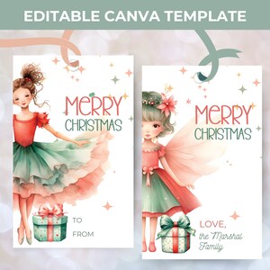 The Nutcracker Ballet, Clara Nutcracker Favor Tags, Editable Nutcracker ...