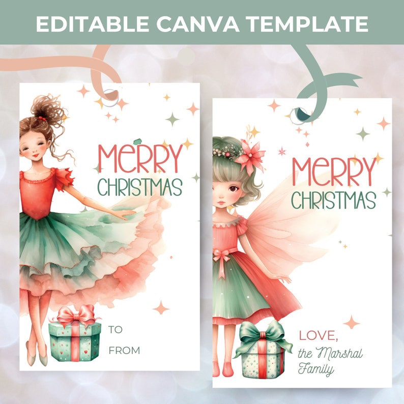 The Nutcracker Ballet, Clara Nutcracker Favor Tags, Editable Nutcracker ...