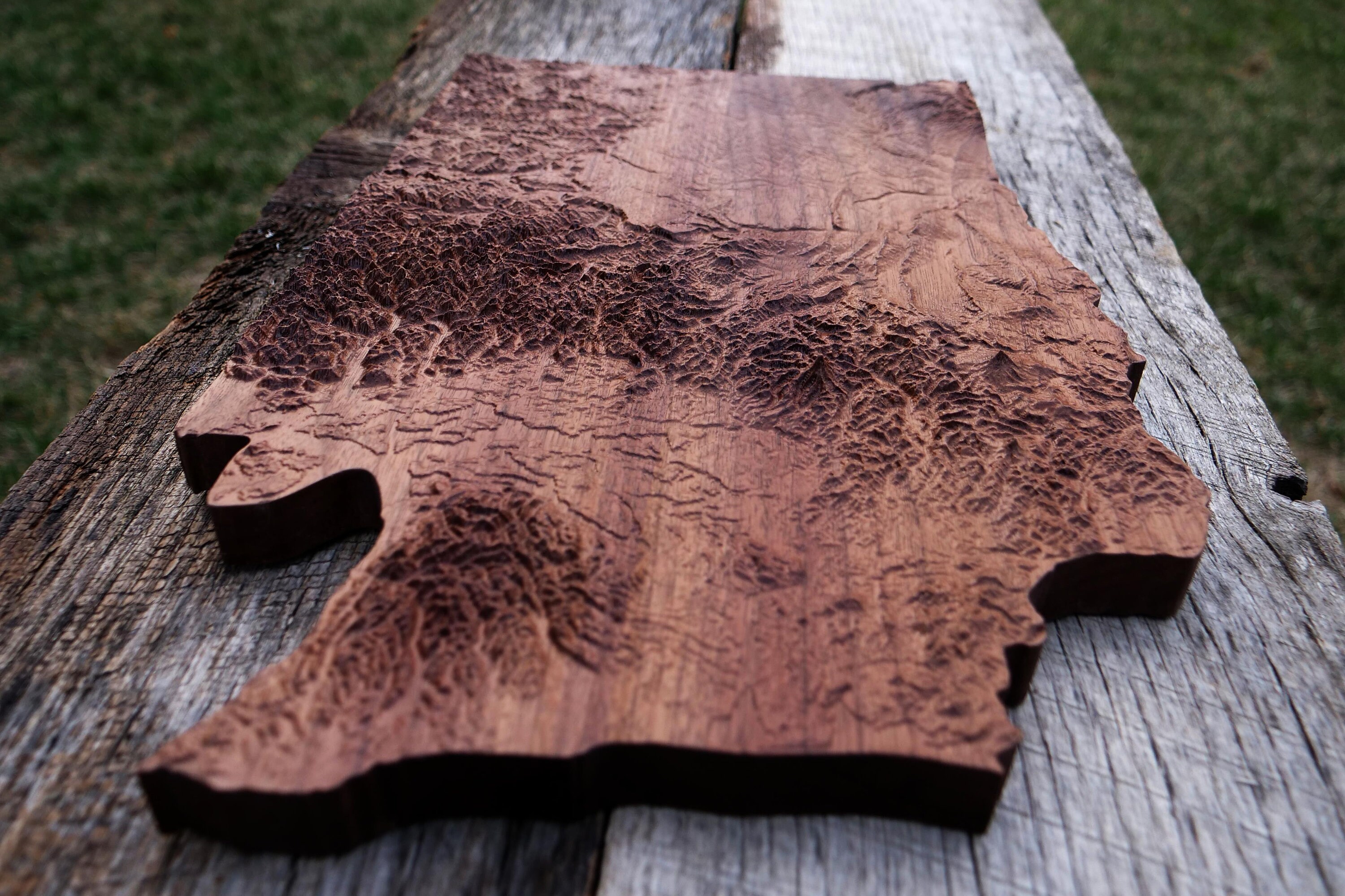 Washington Topography Wood Carving - Etsy