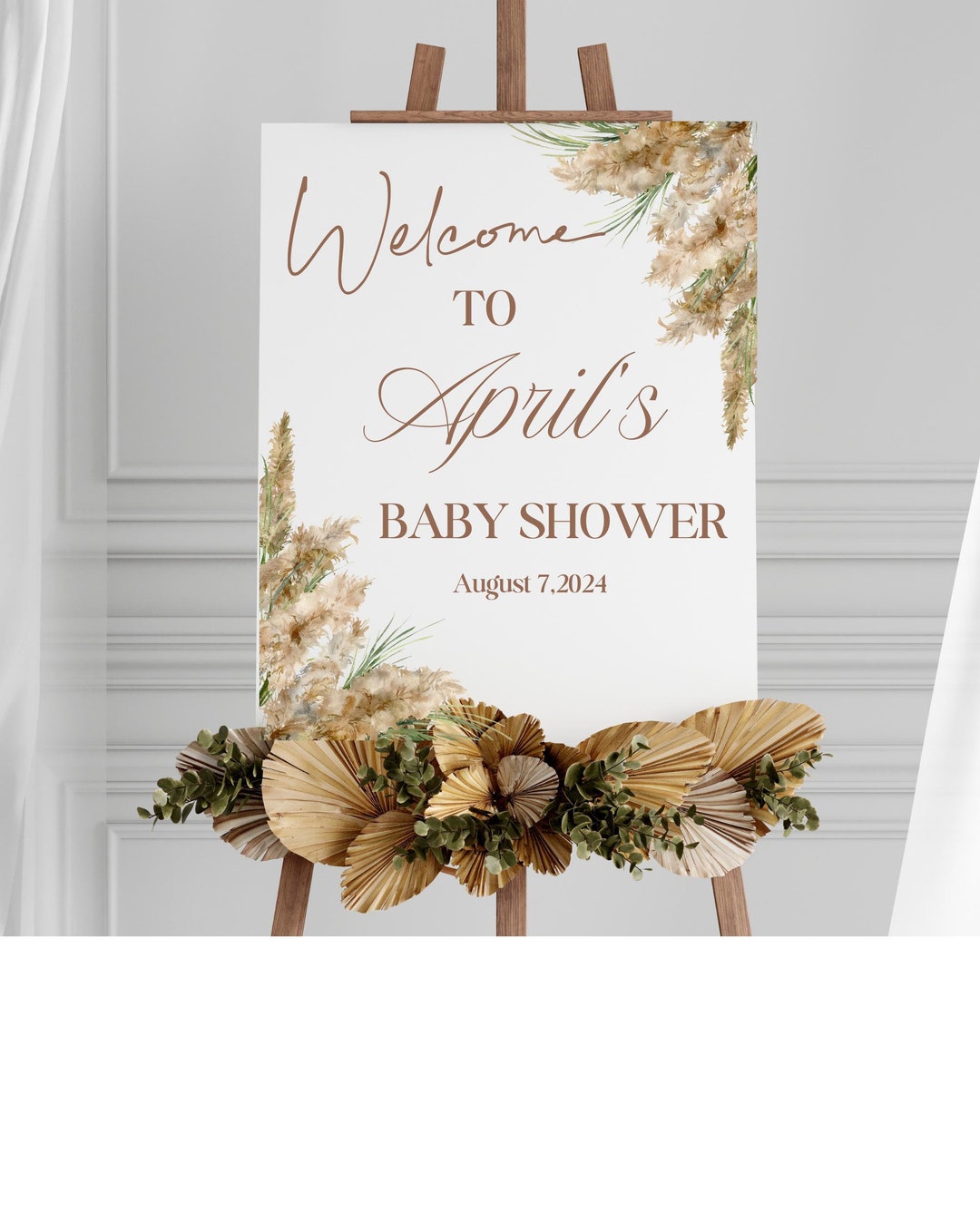Editable Digital Boho Welcome Sign Customizable Canva Template Perfect ...