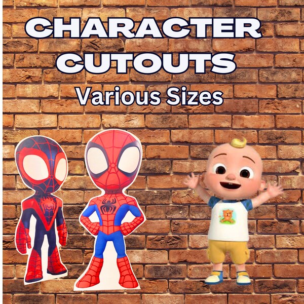 Character Cutout - Etsy