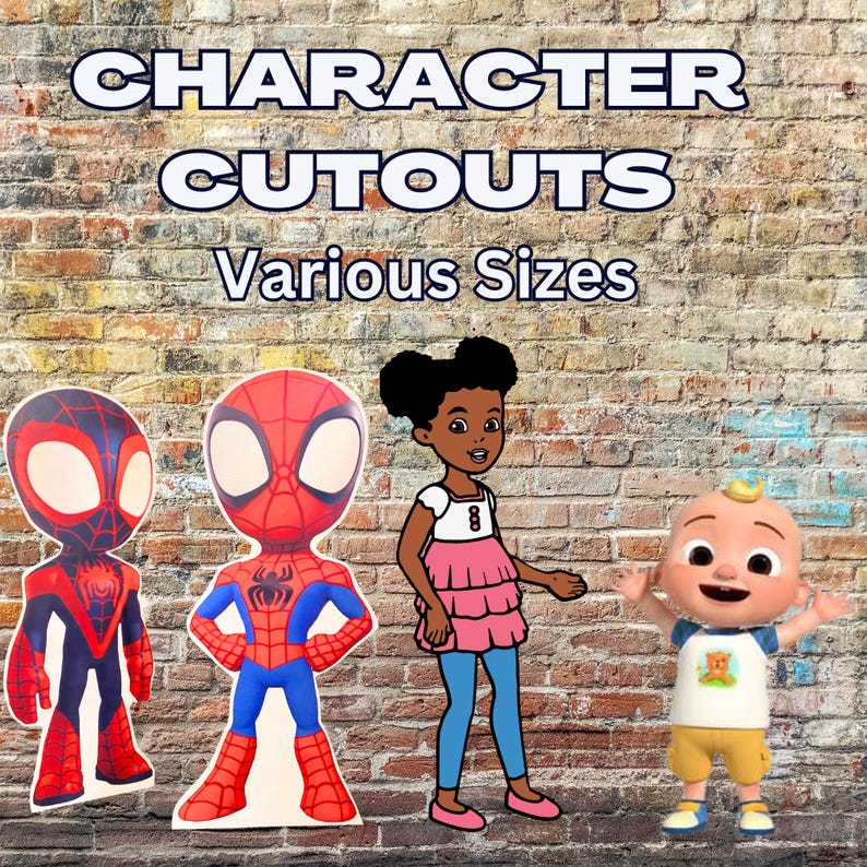 Cutouts, Character Cutouts, Foamboard Characters, Prints, Custom ...