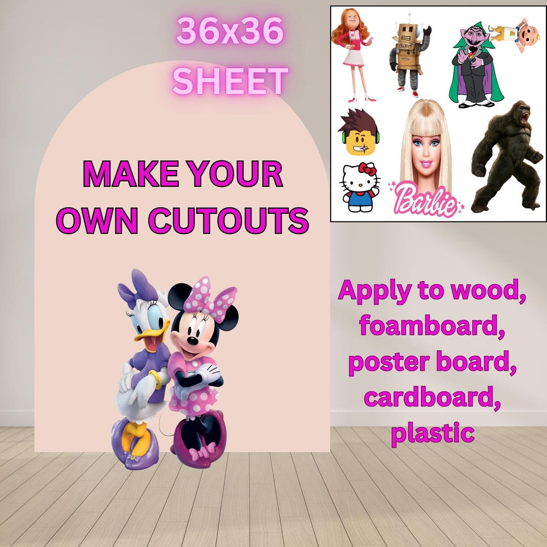 Character Cutouts, Cutouts, Foam Board Cutouts, Custom Cutouts, Foam ...