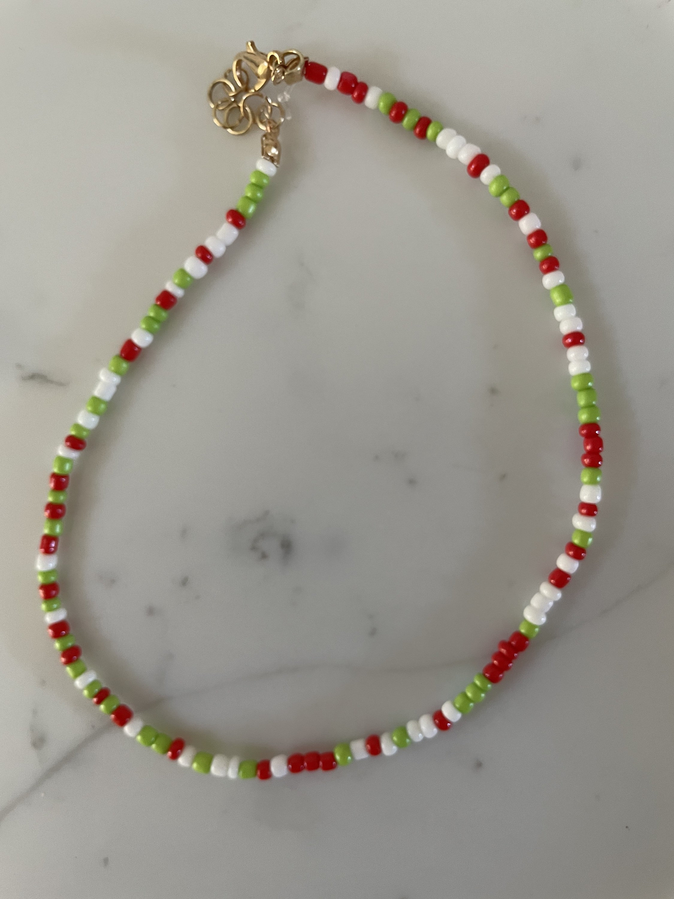 Watermelon Beaded Necklace - Etsy