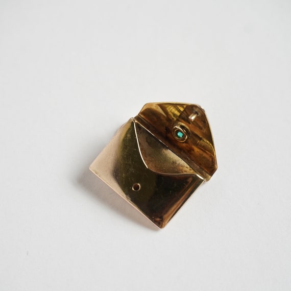 Antique 9ct Rose Gold Opening Envelope Charm Pendant … - Gem