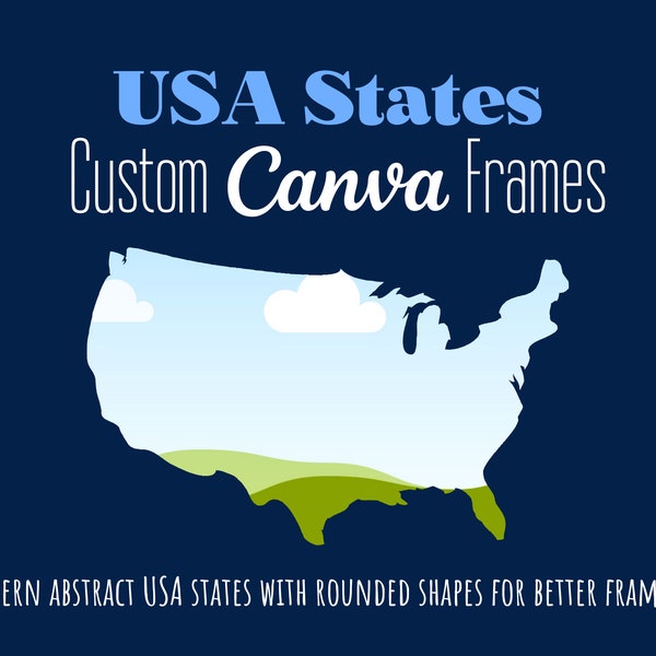 Canva Frames - Etsy