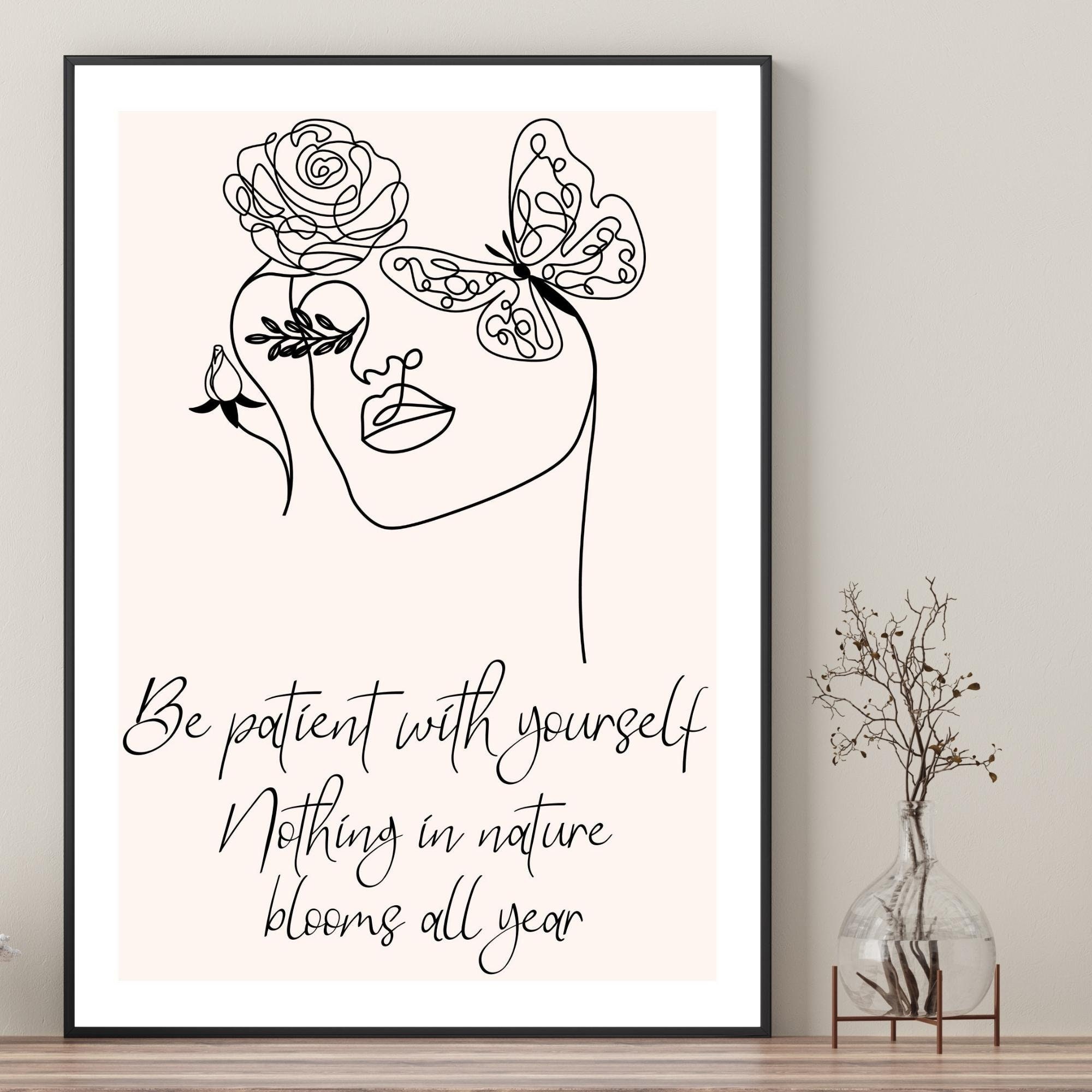 Inspirational Quote, Therapy Office Decor, Affirmation Wall Art, School ...