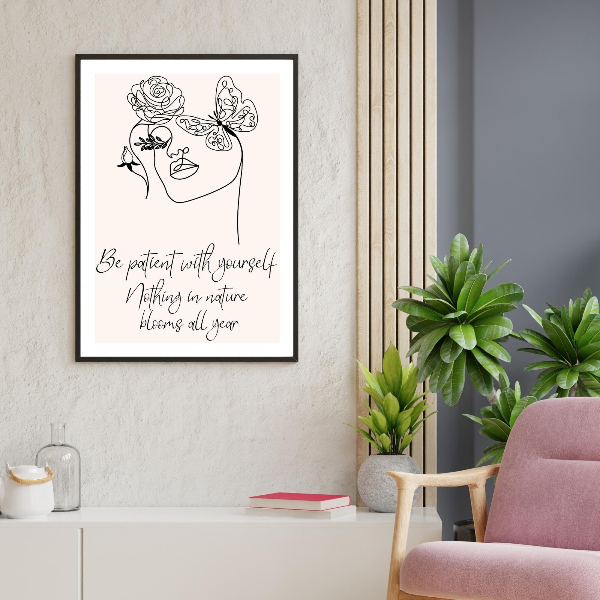 Inspirational Quote, Therapy Office Decor, Affirmation Wall Art, School ...