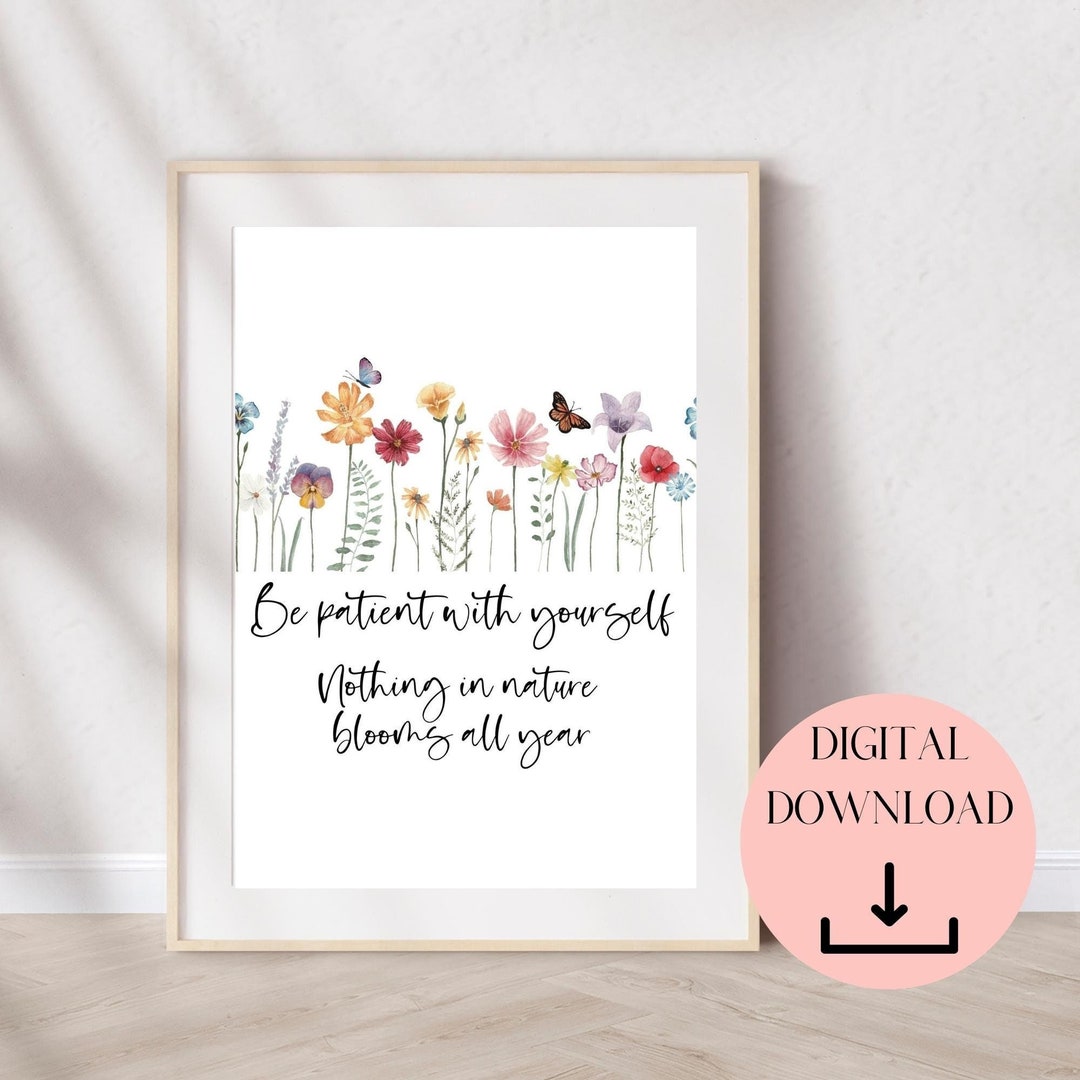 Inspirational Quote, Therapy Office Decor, Affirmation Wall Art, School ...