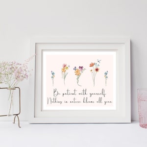 Be Patient Quote, Therapy Office Decor, School Psychologist, Mental ...