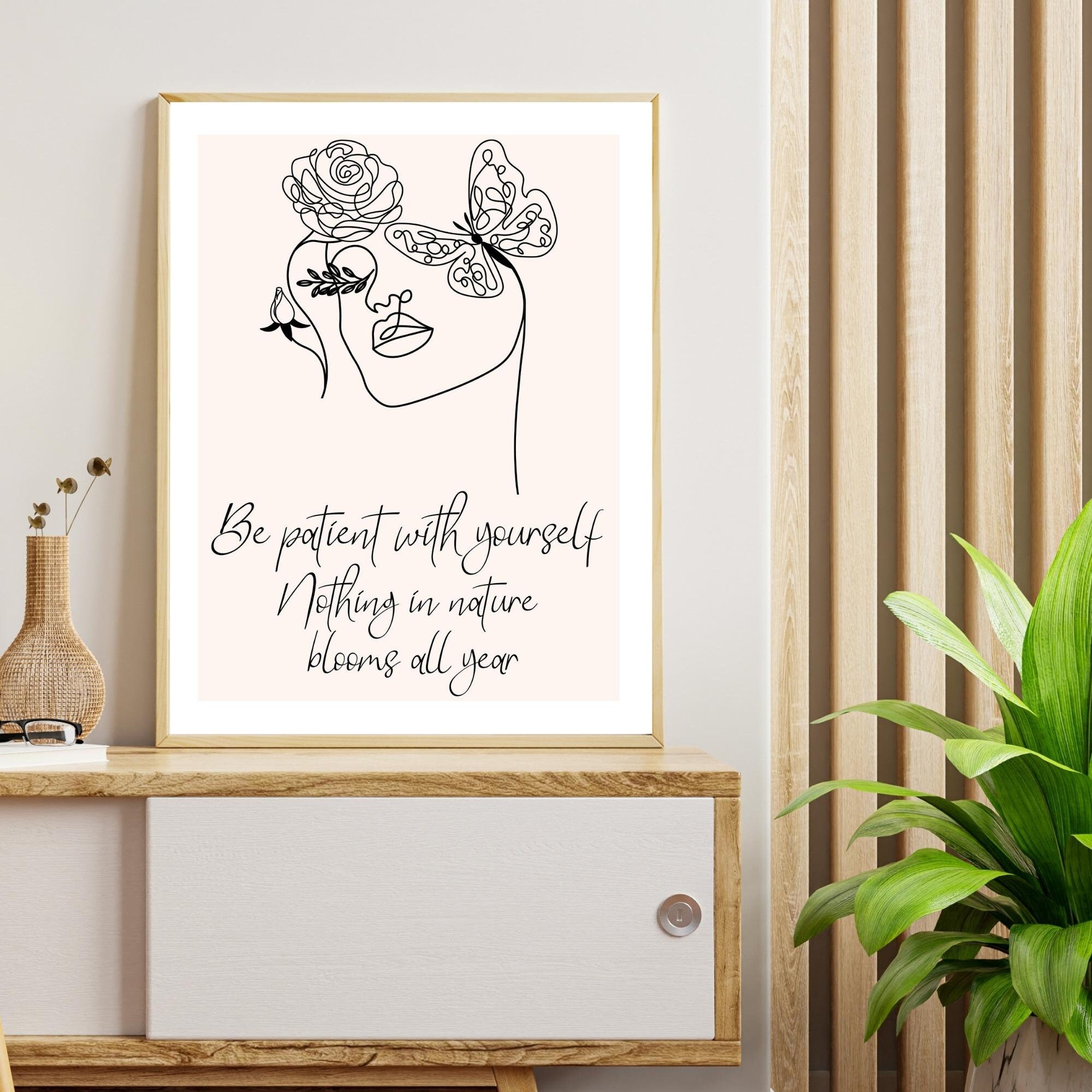 Inspirational Quote, Therapy Office Decor, Affirmation Wall Art, School ...