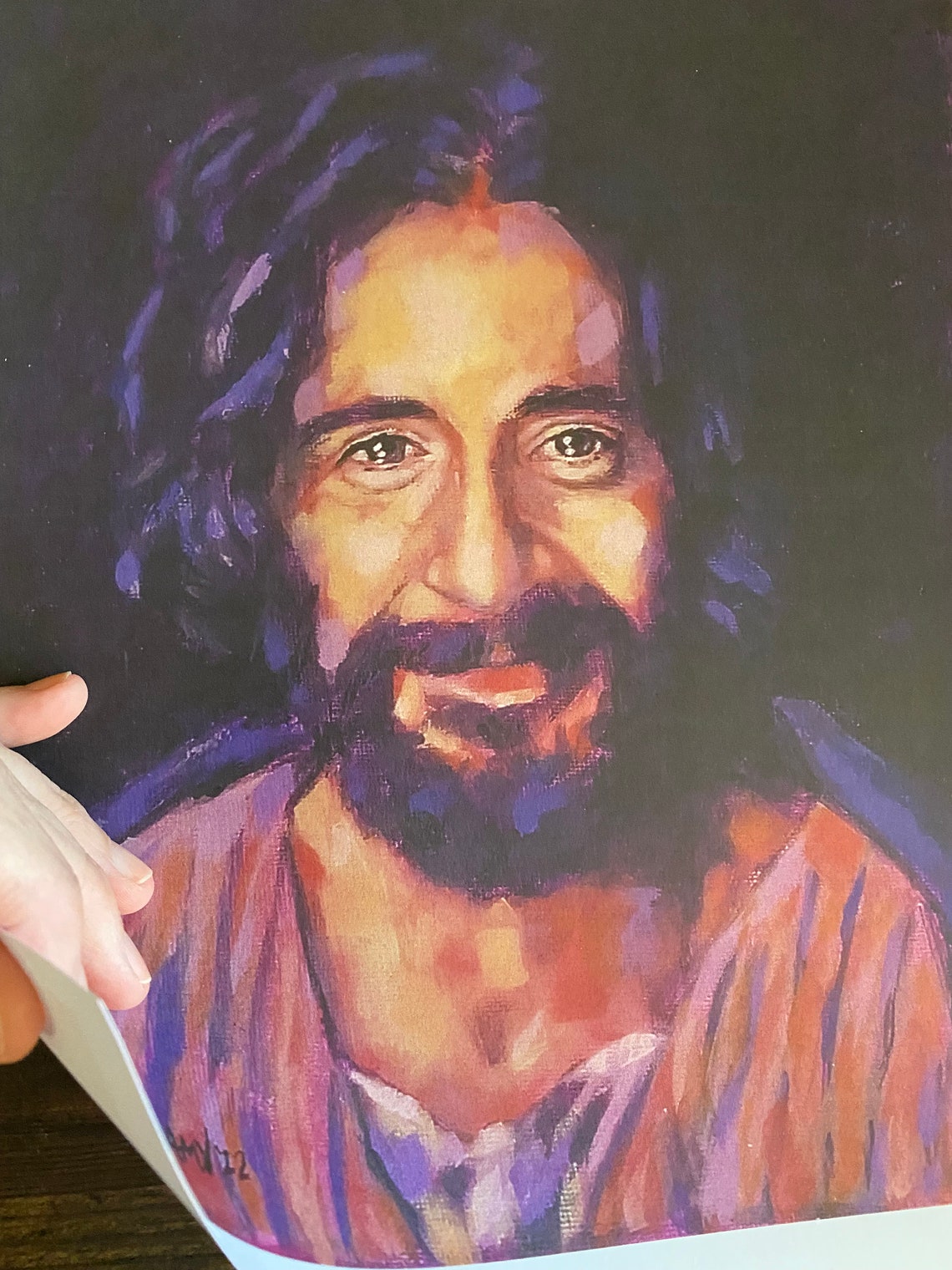 How He Looks at You Smiling Jesus Jesus Art Jesus Print - Etsy