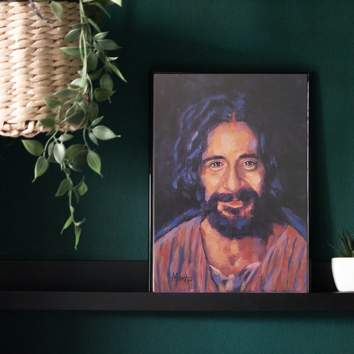 How He Looks at You Smiling Jesus Jesus Art Jesus Print - Etsy