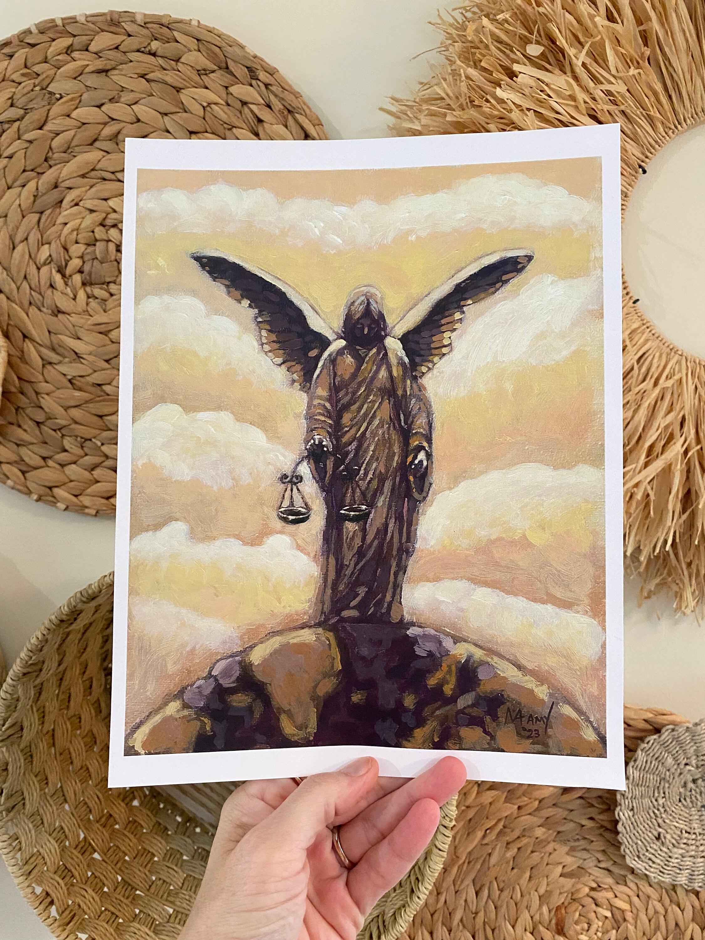 The Lord Loves Justice Angel Print Angel Art Justice Angel - Etsy