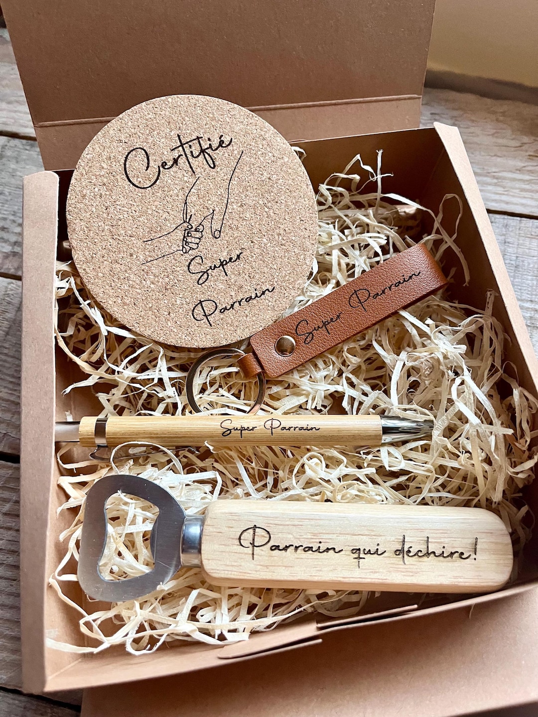 Engraved Godfather Gift Box - Baptism Gift - Godfather - Godfather Box ...