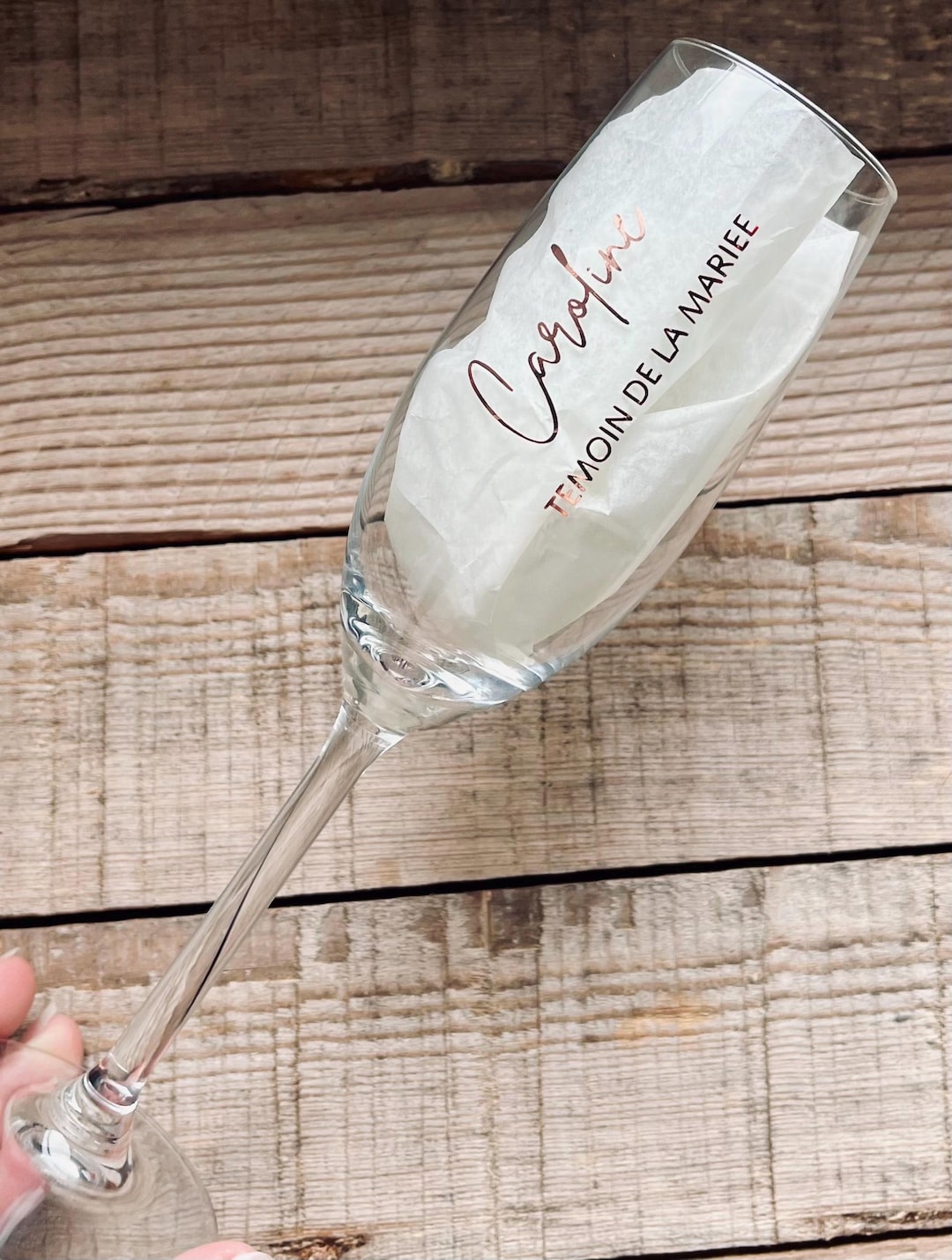 Flûte à champagne personnalisée - cadeau mariage - témoin - demoiselle ...