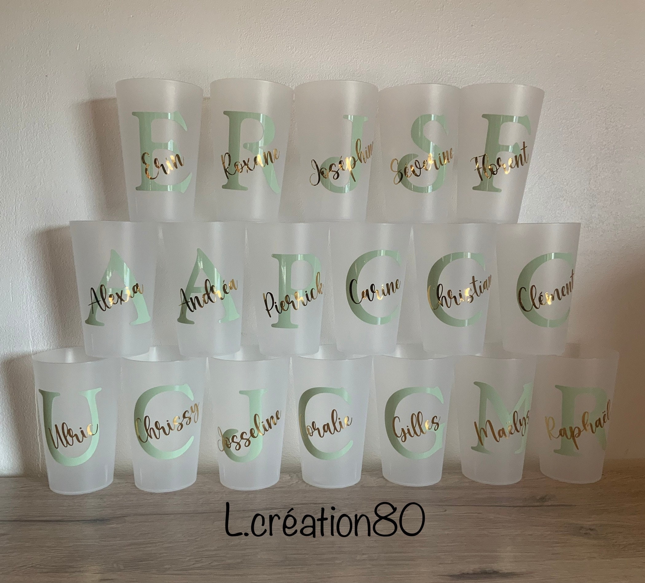 Gobelet Eco Cup 30cl Prénoms, gobelet personnalisé anniversaire baptême ...