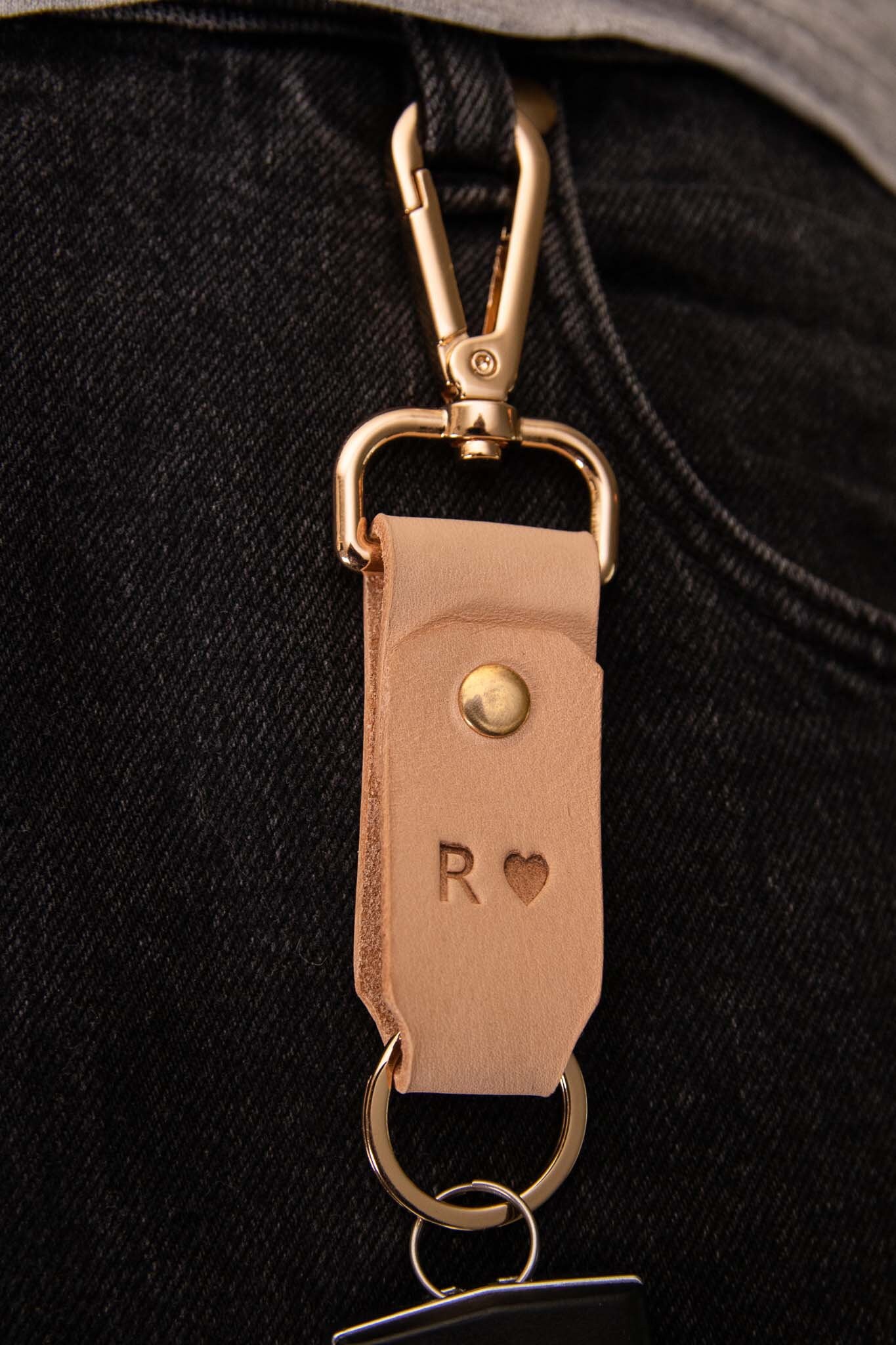 Personalised Leather Keychains Leather Gift Handmade With Australian ...