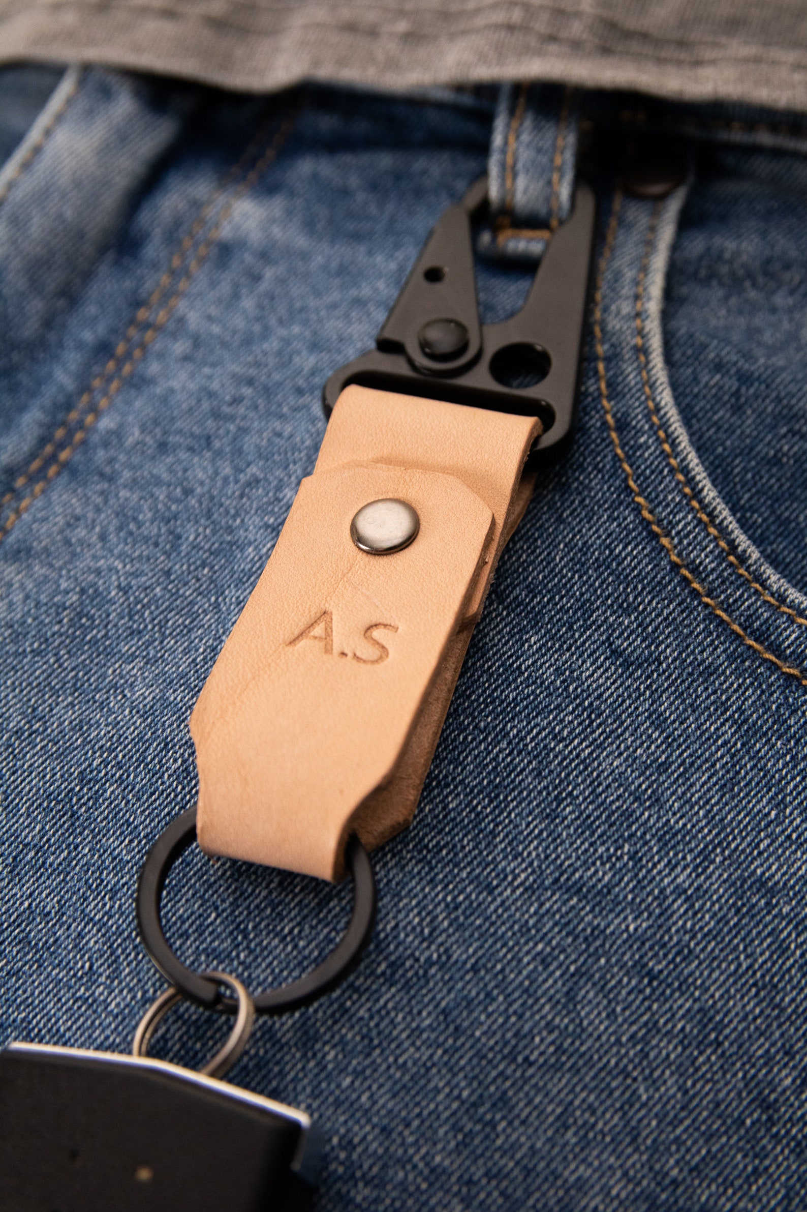 Personalised Leather Keychains | Leather Gift | Handmade With ...