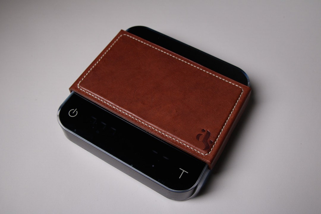 Personalized Leather Scale Mat: Handcrafted Coffee Scale Protector - Etsy