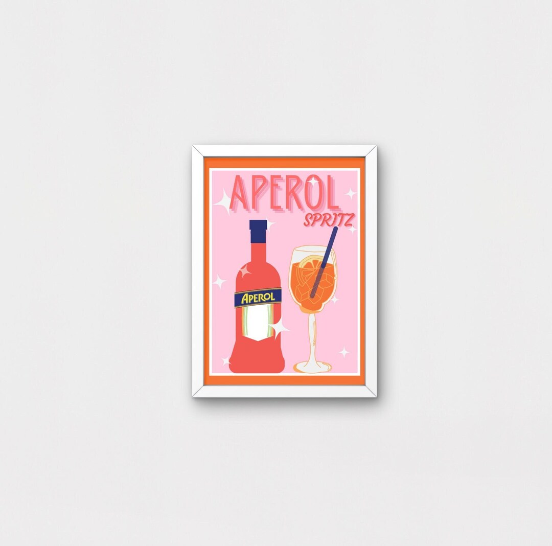 Aperol Spritz Drink Poster- Digital Download - Etsy