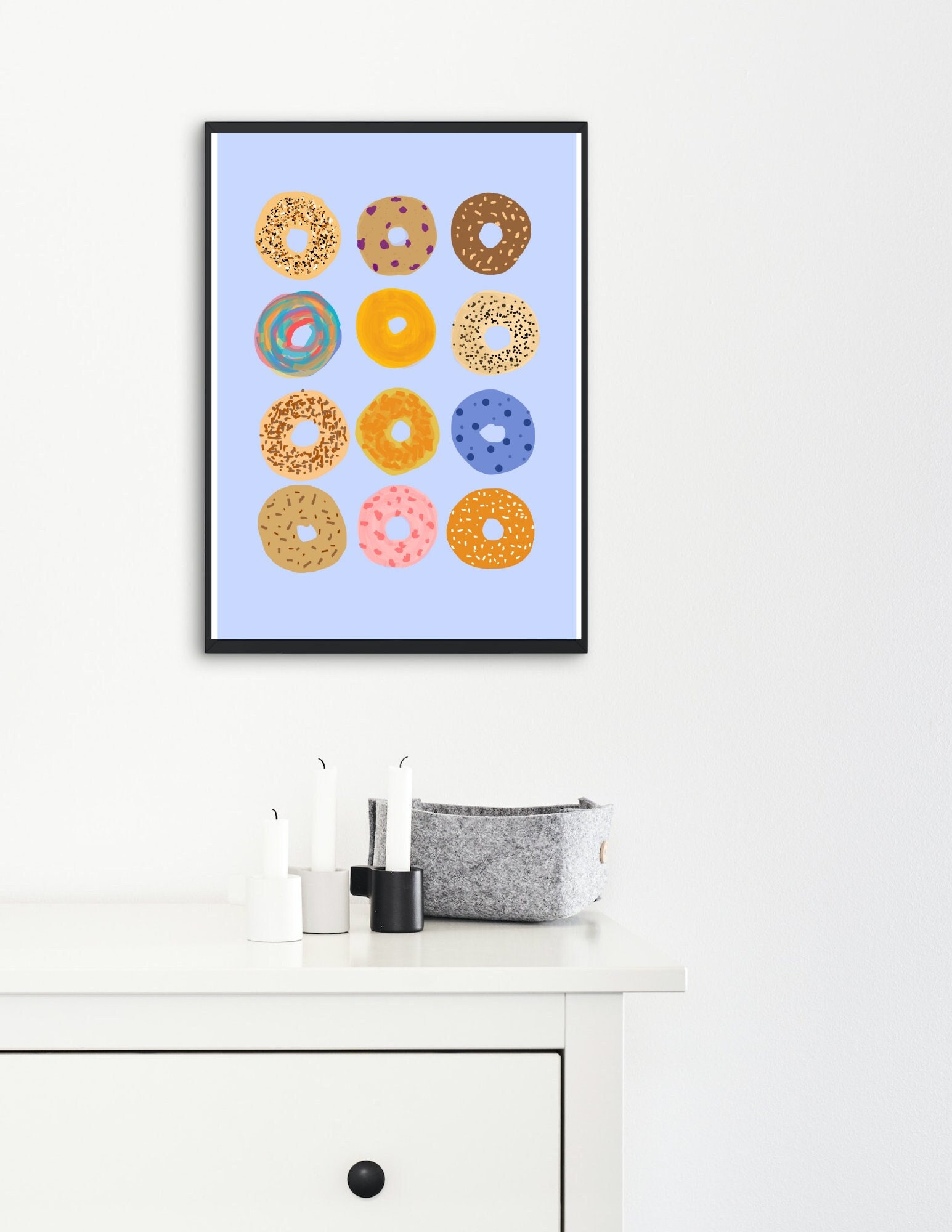Bagel Poster- DIGITAL DOWNLOAD - Etsy