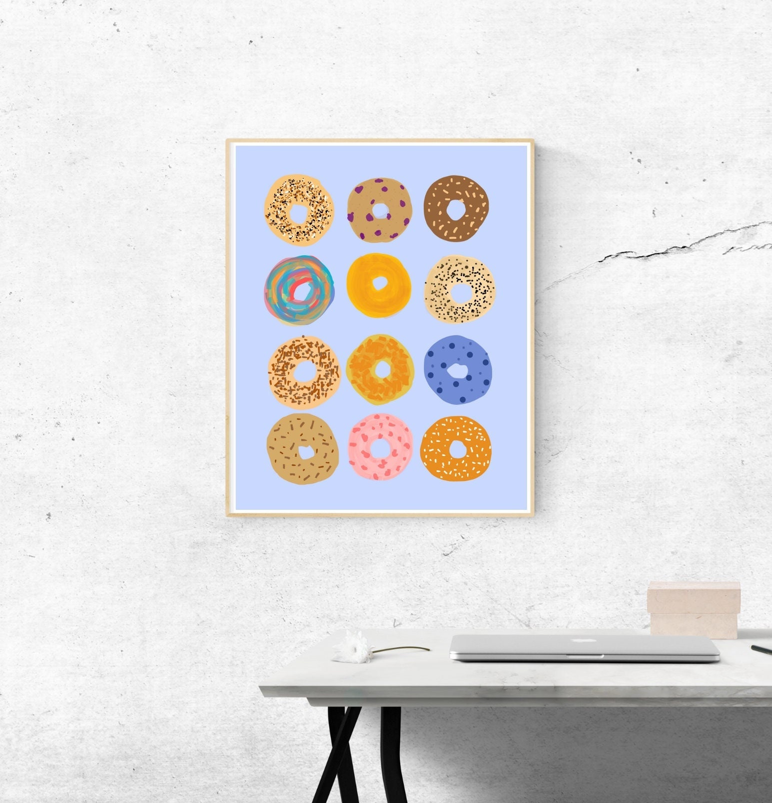 Bagel Poster- DIGITAL DOWNLOAD - Etsy