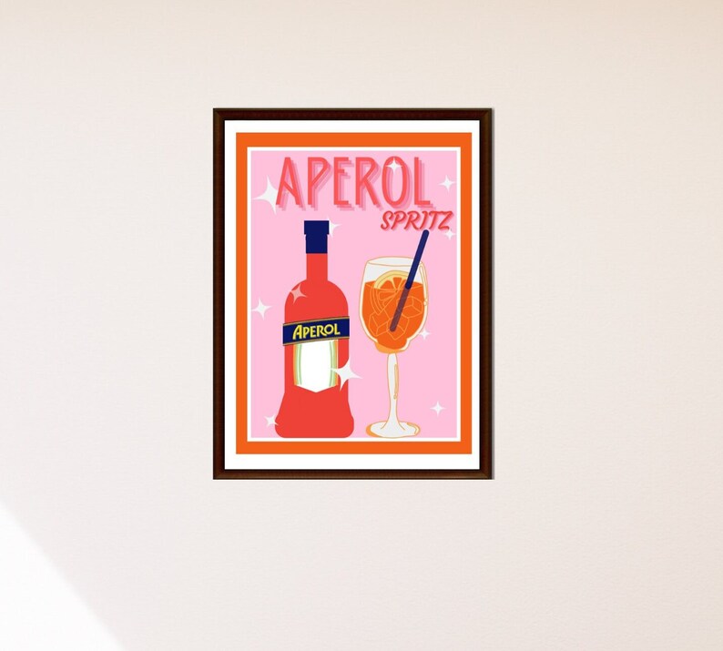Aperol Spritz Drink Poster- Digital Download - Etsy