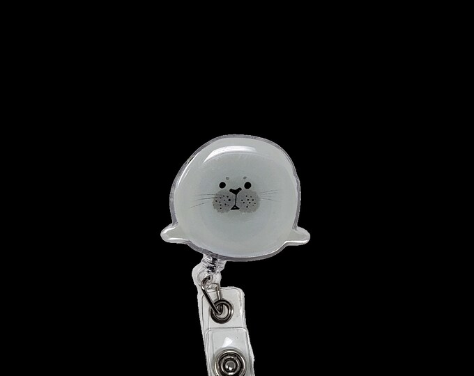 Seal, Cute Animals Badge Reel, Card Holder for Doctors, Nurses, Dentist ...