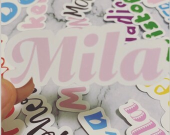 Custom Stickers Word - Etsy